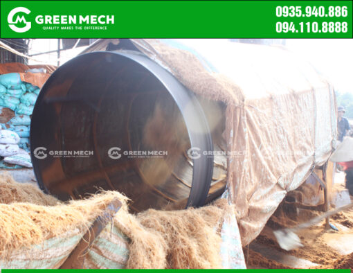 Coconut fiber separator machine
